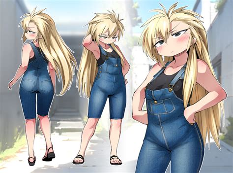 Shimizu Pem Original Translation Request 1girl Armpits Ass Black Eyes Black Sandals