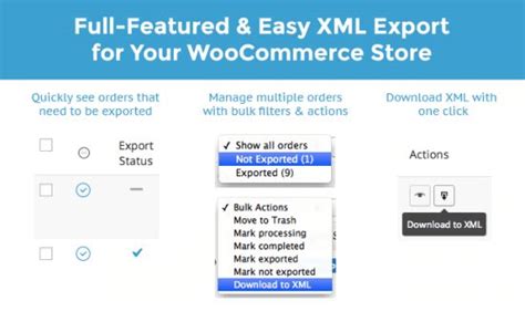 Woocommerce Customer Order XML Export Suite