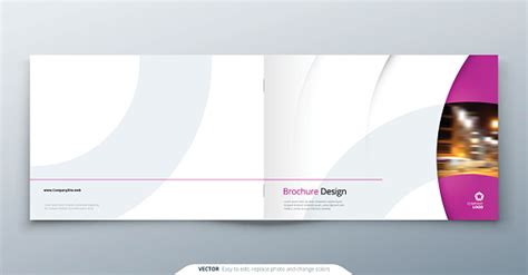 브로셔 디자인을 풍경입니다 핑크 마젠타 패션 뷰티 사각형 템플릿 브로셔 보고서 카탈로그 잡지 소책자 레이아웃 현대 원형 모양 추상적인 배경입니다 크리에이 티브 브로셔 벡터