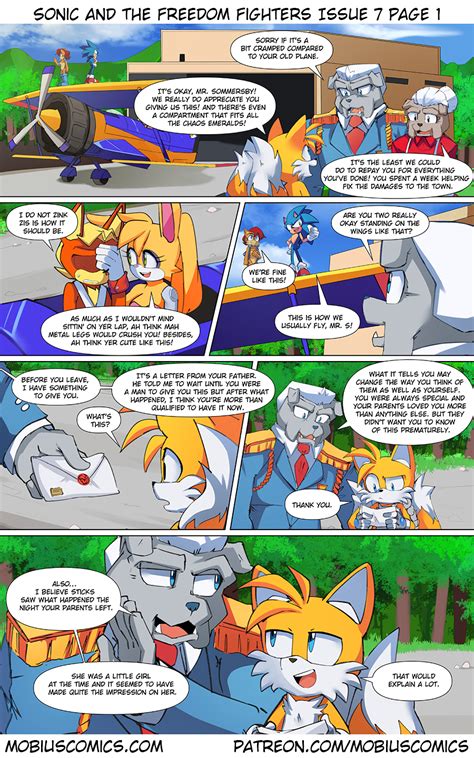 Sonic And The Freedom Fighters Issue Page Mobius Comics