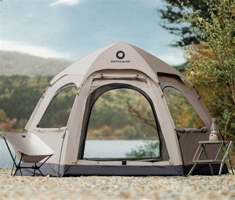 새상품 로티캠프 원터치 육각 텐트4~5인용 데얼스 아웃도어 전문 플랫폼