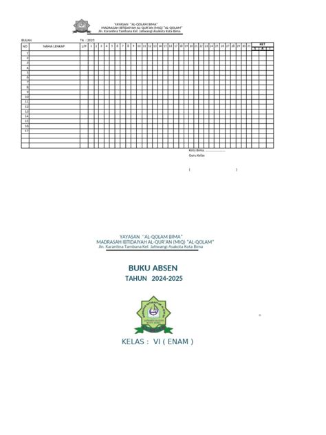 Absen Kelas Pdf