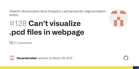 Cant Visualize Pcd Files In Webpage · Issue 128 · Hitachi Automotive