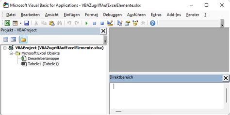 Excel Workbooks Und Worksheets Per VBA Visual Basic Entwickler