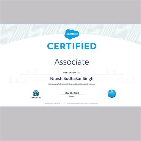 Nitesh Singh On Linkedin Salesforcecertified Trailblazer Salesforce Salesforceassociate…
