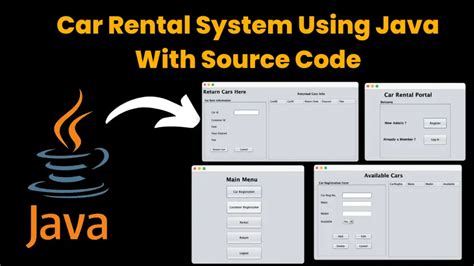 Car Rental System Using Java With Source Code Codewithcurious