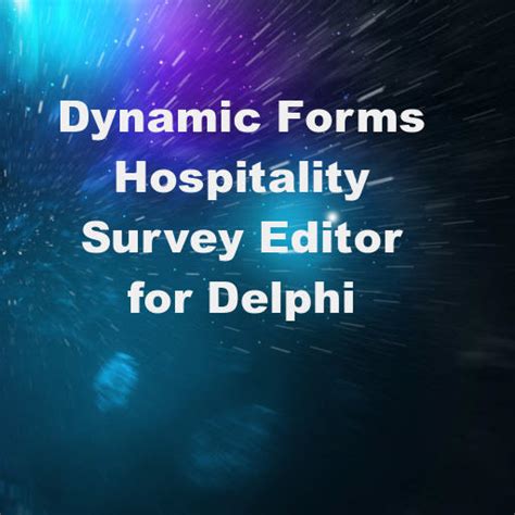 Build Dynamic Forms At Runtime With Hospitality Survey Editor For