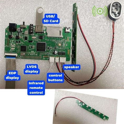 Multimedia Display Board Edp Lvds Usb And Sd Input