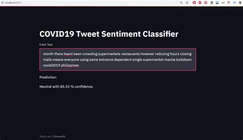 Github Itssrs Covid Tweet Sentiment Classification