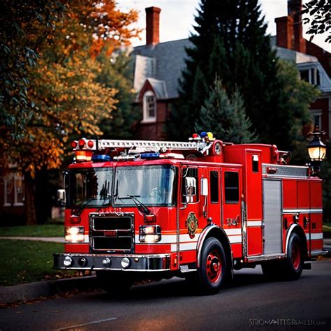 Fire Engine Emergency Response Vehicle For Fire Fighting Stock Illustration Illustration Of