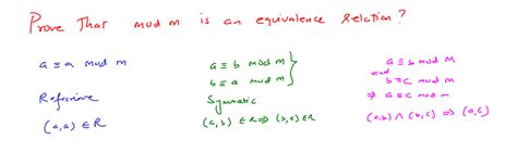 Mod M Is An Equivalence Relation Sumant S Page Of Math