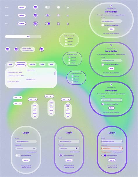 UI Desktop App Elements Behance