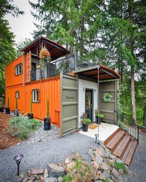 ไอเดียแบบบ้านตู้คอนเทนเนอร์ 2 ชั้น พร้อมระเบียงบนดาดฟ้าสำหรับทำกิจกรรม Casas De Contenedores