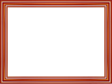 Red Elegant Separate Bands Rectangular Powerpoint Border D Borders