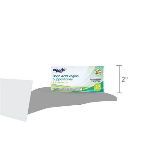 Equate Boric Acid Vaginal Suppositories For Vaginal Odor 30 Ct Femcare Ghana