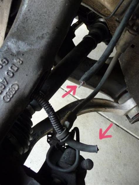 Broken ABS Wheel Speed Sensor Wire AudiWorld Forums