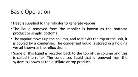 Distillation Column Batch And Continuous Pptx