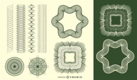Guilloche Pattern Vector Vector Download