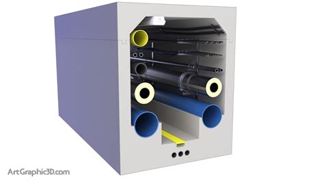 Urban Underground Utility Tunnel 3d Model Download