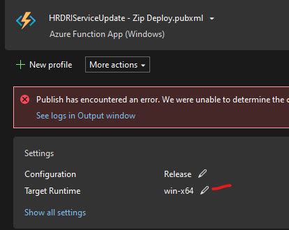 Net Core Visual Studio Publish Looking For Dependent Dll In Wrong Folder Stack Overflow