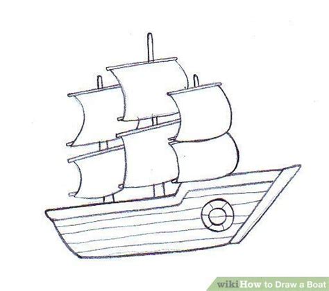 Boat Drawing Simple Ship Drawing Boat Drawing