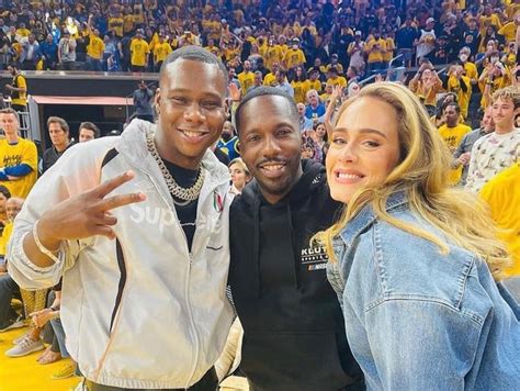 Adele Enjoys Warriorsmavericks Nba Playoff Game With Boyfriend Rich