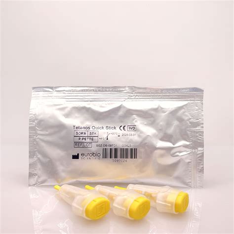 Tetanos Quick Stick X40 Tests Eurobio Scientific
