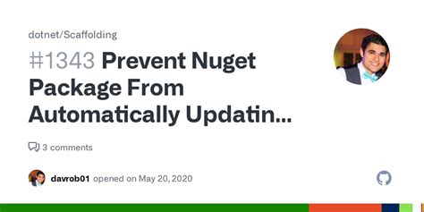 Prevent Nuget Package From Automatically Updating When Scaffolding Issue Dotnet