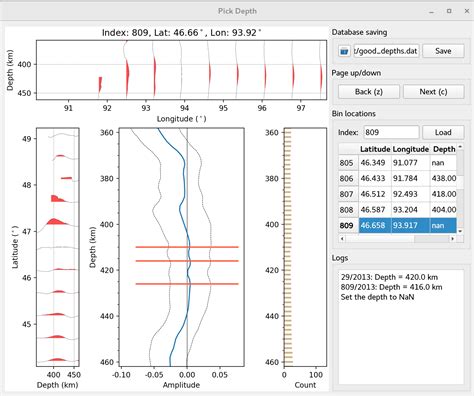 Visually Pick Depth Of The Discontinuities After Ccp Stacking Seispy V1311 Documentation
