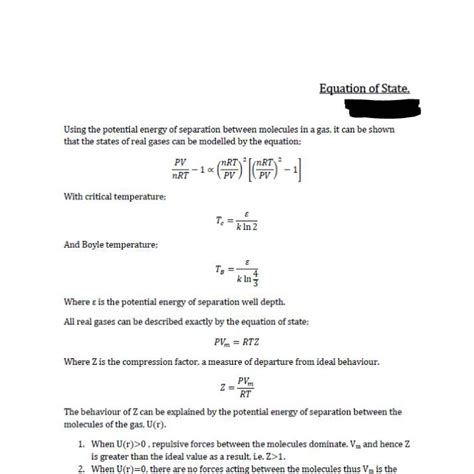 Equation Of State Pdf DocDroid