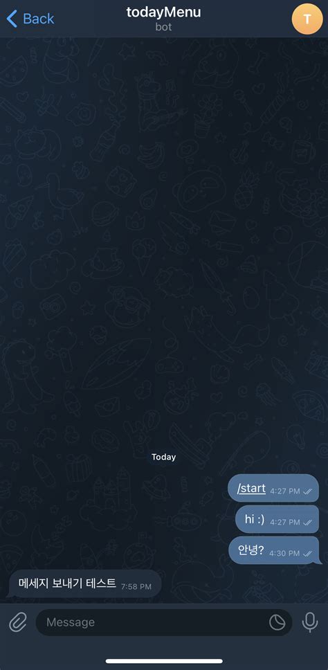 [python] telegram bot 만들고 메세지 전송하기