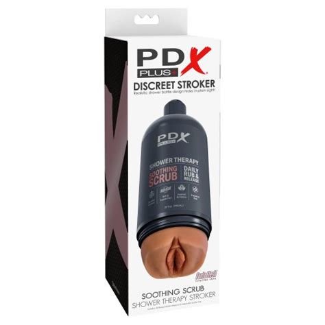 PDX Plus Shower Therapy Soothing Scrub Tan Discreet Vagina Stroker Sex Toys At Adult Empire