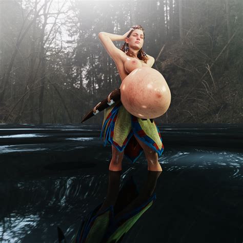 Rule 34 1girls 3d Aloy Bathing Belly Big Belly Breasts Clubzenny Eyes