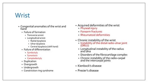 Orthopaedics Study Outlines Ppt
