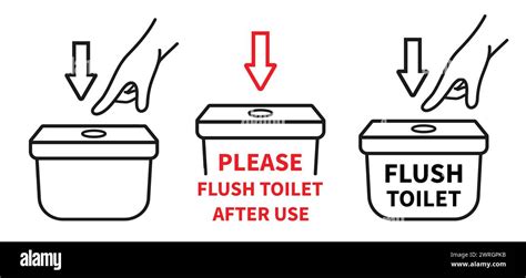 Dont Flush It Stock Vector Images Alamy