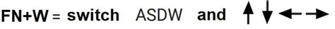Ac5600 A S W D Keys In Windows Are Swapped With Arrow Keys Act