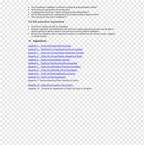 Шаблон документа Public Art Proposal Байрон Шире шаблон текст другие Png Pngwing