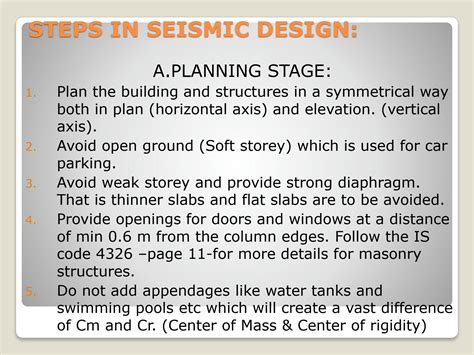 SOLUTION Seismic Design Steps Studypool