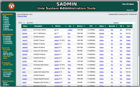 Sadmin Linux System Administration Tools