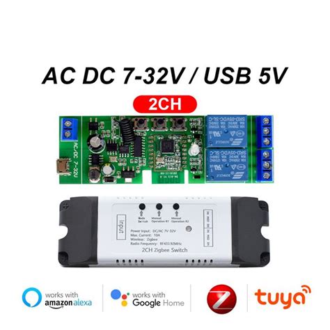 Interrupteur Zigbee Switch Module De Relais Intelligent Tuya Zigbee 30