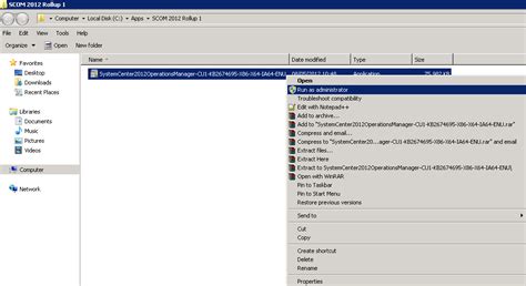 Kevin Greene IT Blog SCOM Deploying Cumulative Update Rollup CU Hotfix