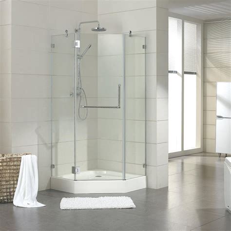 Frosted Toughened Glass Shower Partition Shape Quadrant At ₹ 350sq