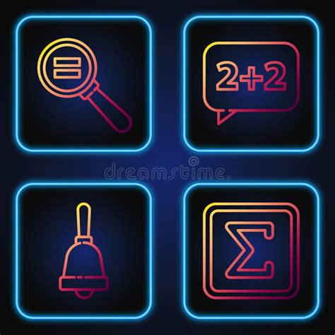 Set Line Geometric Figure Square Test Or Exam Sheet Paper Clip And Graph Schedule Chart