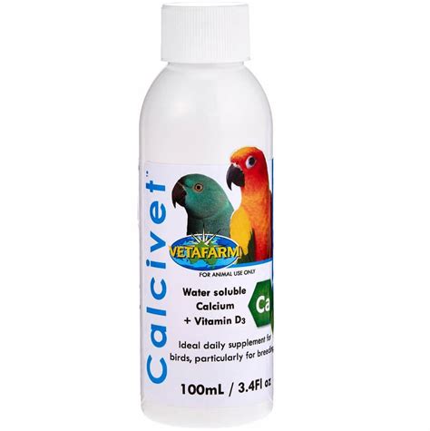 Vetafarm Calcivet 100ml/500ml/1000ml for birds - LoyalPetZone India