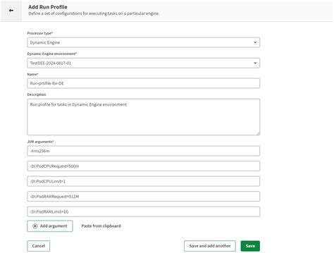 Managing Run Profiles For Dynamic Engine Environment Tasks Talend Dynamic Engine Configuration