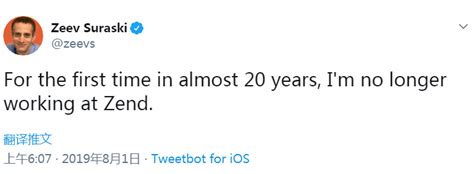 Php 兼 Zend 联合创始人 Zeev Suraski 宣布从 Zend 离职 Csdn博客