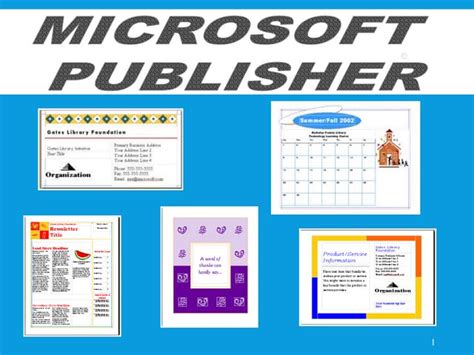 Intro To Publisherppt Desktop Publishing Computer Software And Applications