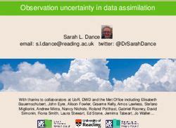 Observation Uncertainty In Data Assimilation