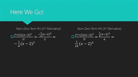 Creating A Taylor Polynomial PPT