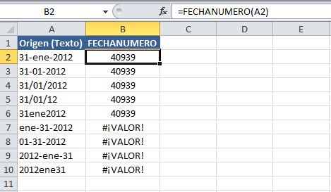 Convertir Texto A Formato Fecha En Excel Excel Total
